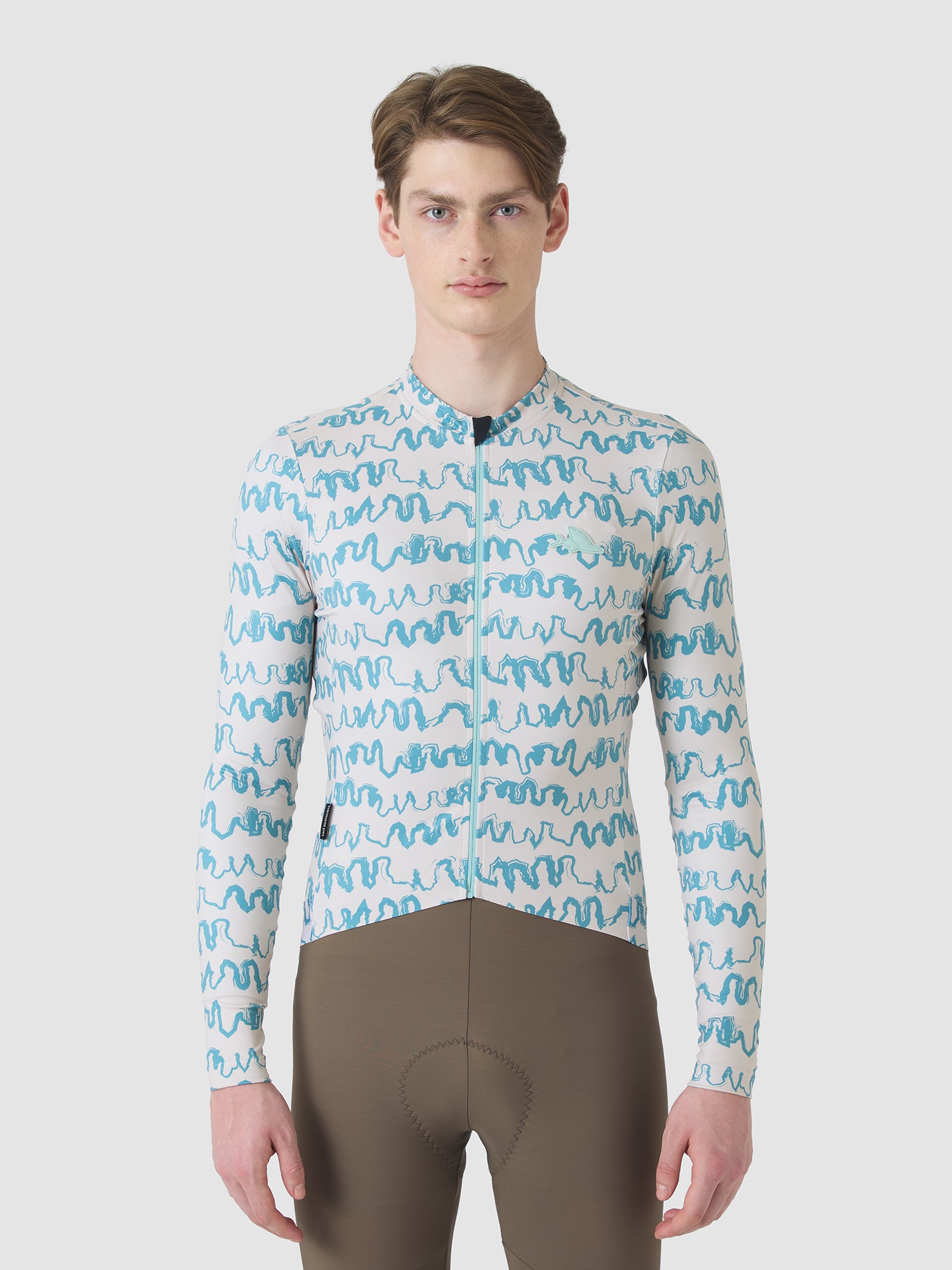 Men's Cycling Jersey Constance Pearl Grey Deep Water – Café du Cycliste ...
