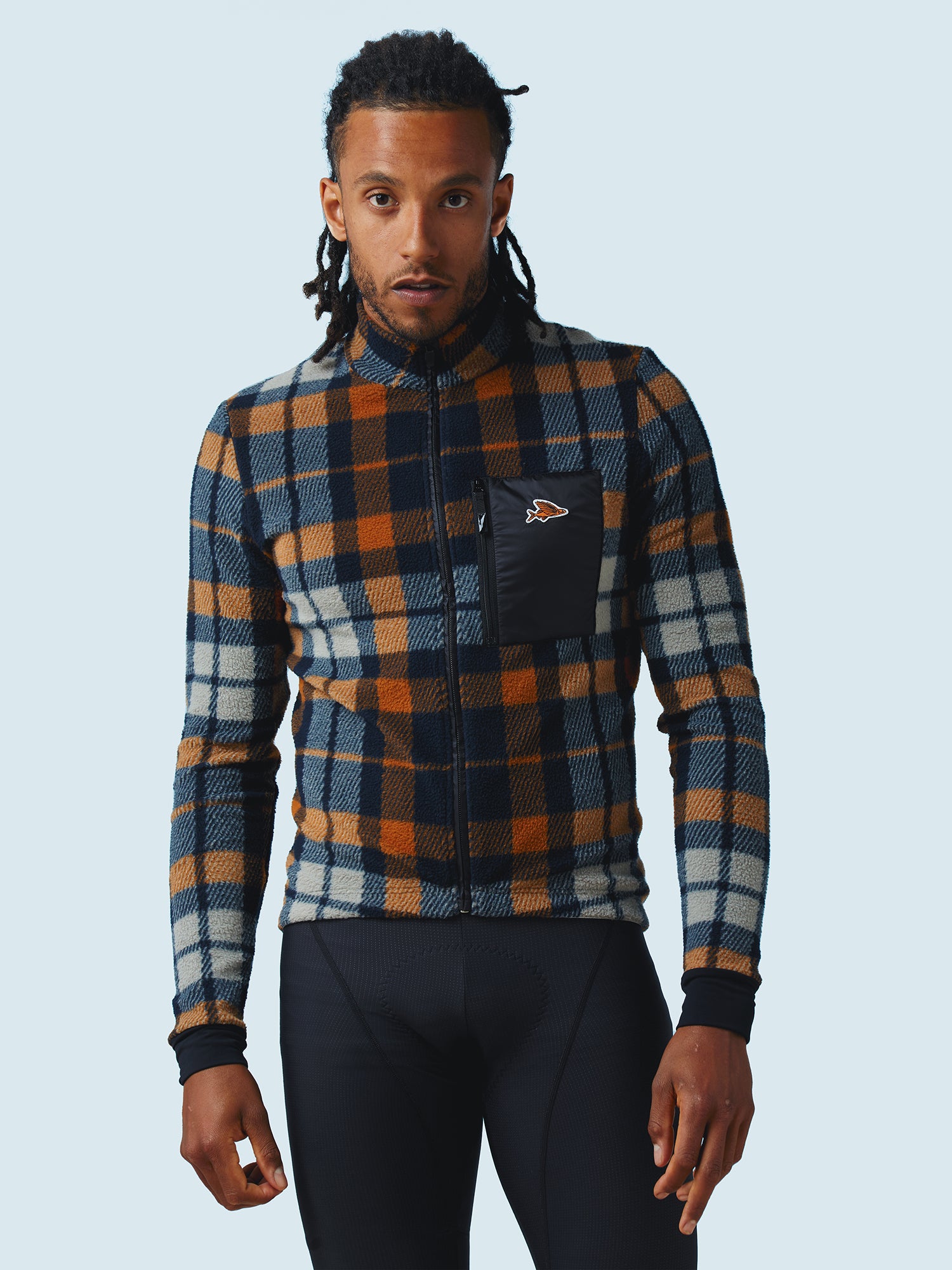Men's Cycling Jersey Solange Navy Orange – Café du Cycliste
