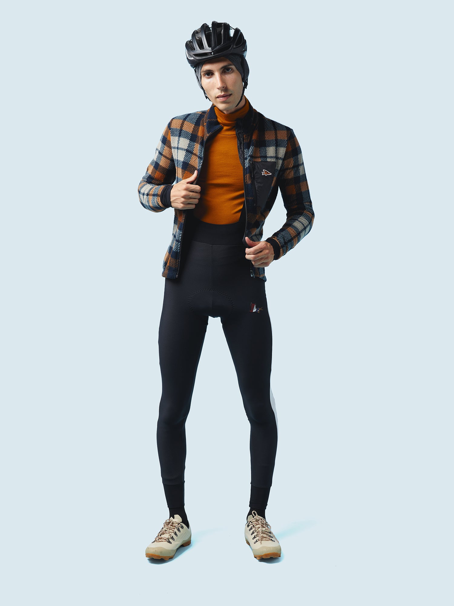 Men's Cycling Jersey Solange Navy Orange – Café du Cycliste