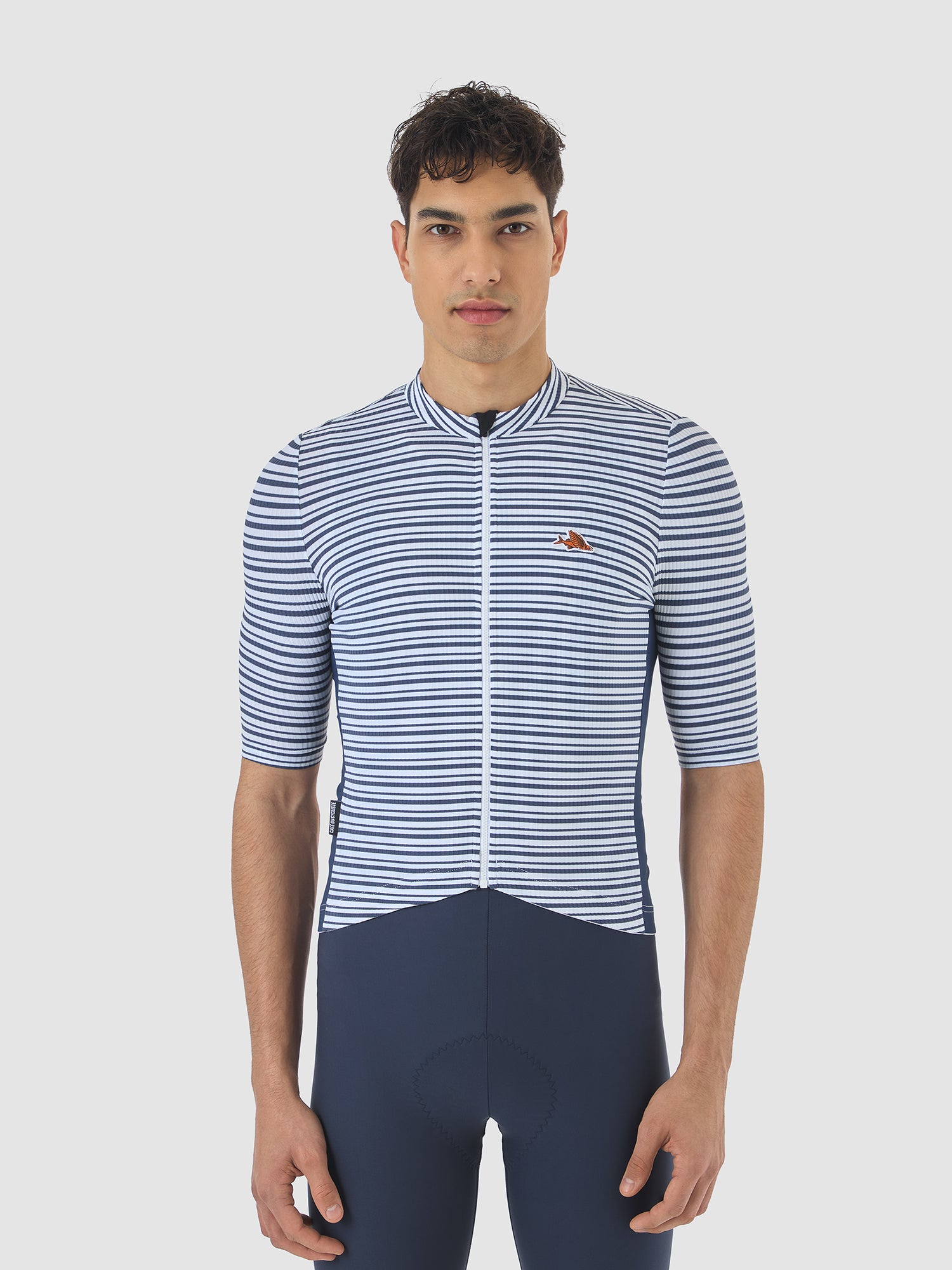 Men's Cycling Jersey Romy White / Navy – Café du Cycliste | US