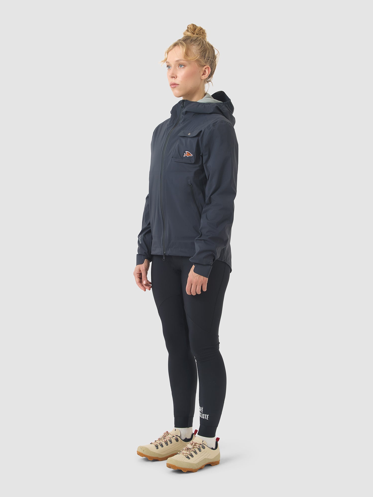 Unisex Rain Jacket Alizee Anthracite – Café du Cycliste | GB